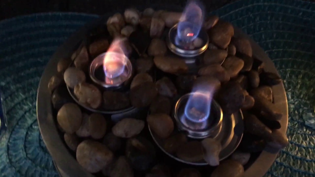 DOLLAR TREE DIY TABLETOP FIRE PIT - YouTube
