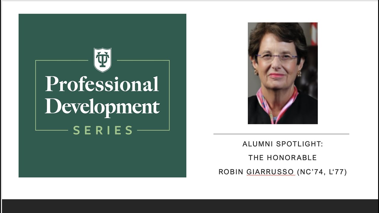 Alumni Spotlight Judge Robin Giarrusso (NC '74, L '77) - YouTube