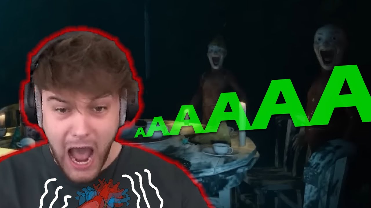 Henwy gets jumpscared by statues - YouTube