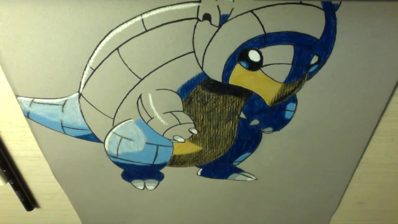 Drawing all the Pokémon Alolan Forms: Part 4 Sandshrew - YouTube