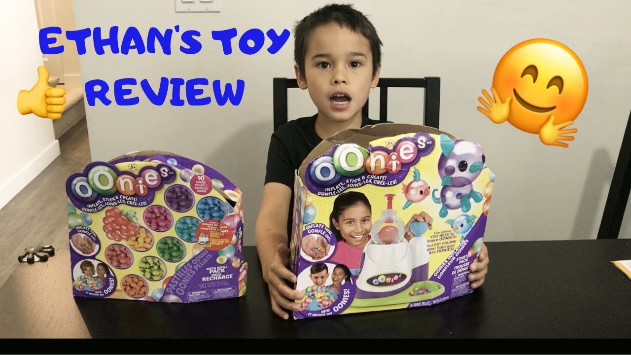 OONIES BALLOON INFLATOR DECORATING AND TOY REVIEW BY ETHAN - YouTube