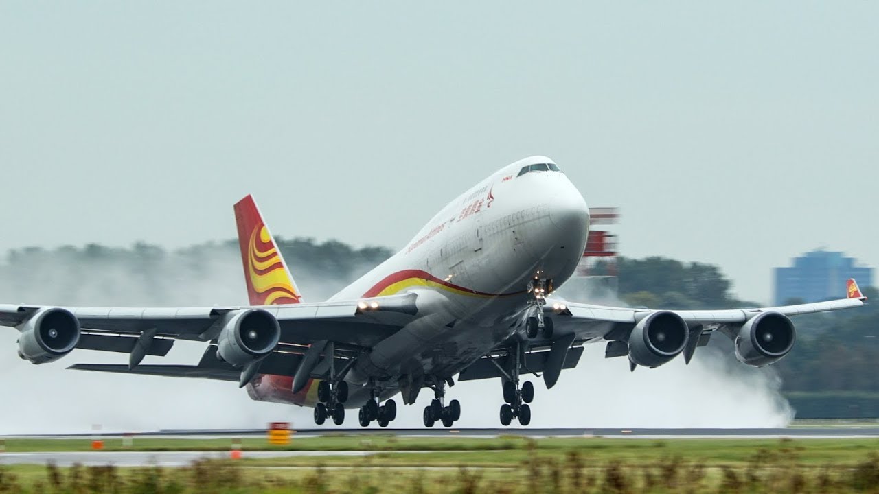 QUEEN OF THE SKIES | 10 Minutes Boeing 747 only at AMS and LHR | 4K ...