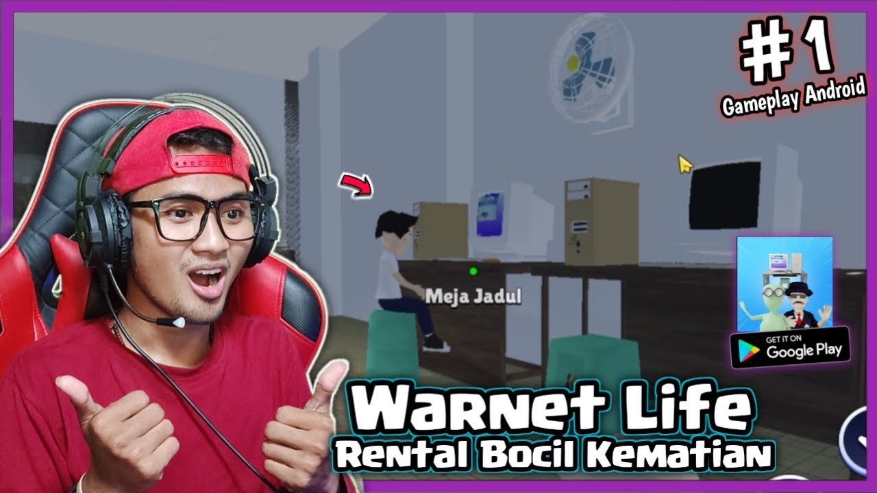 WARNET BOCIL😲KEMATIAN - BERAWAL DARI PEDAGANG || Warnet Simulator ...