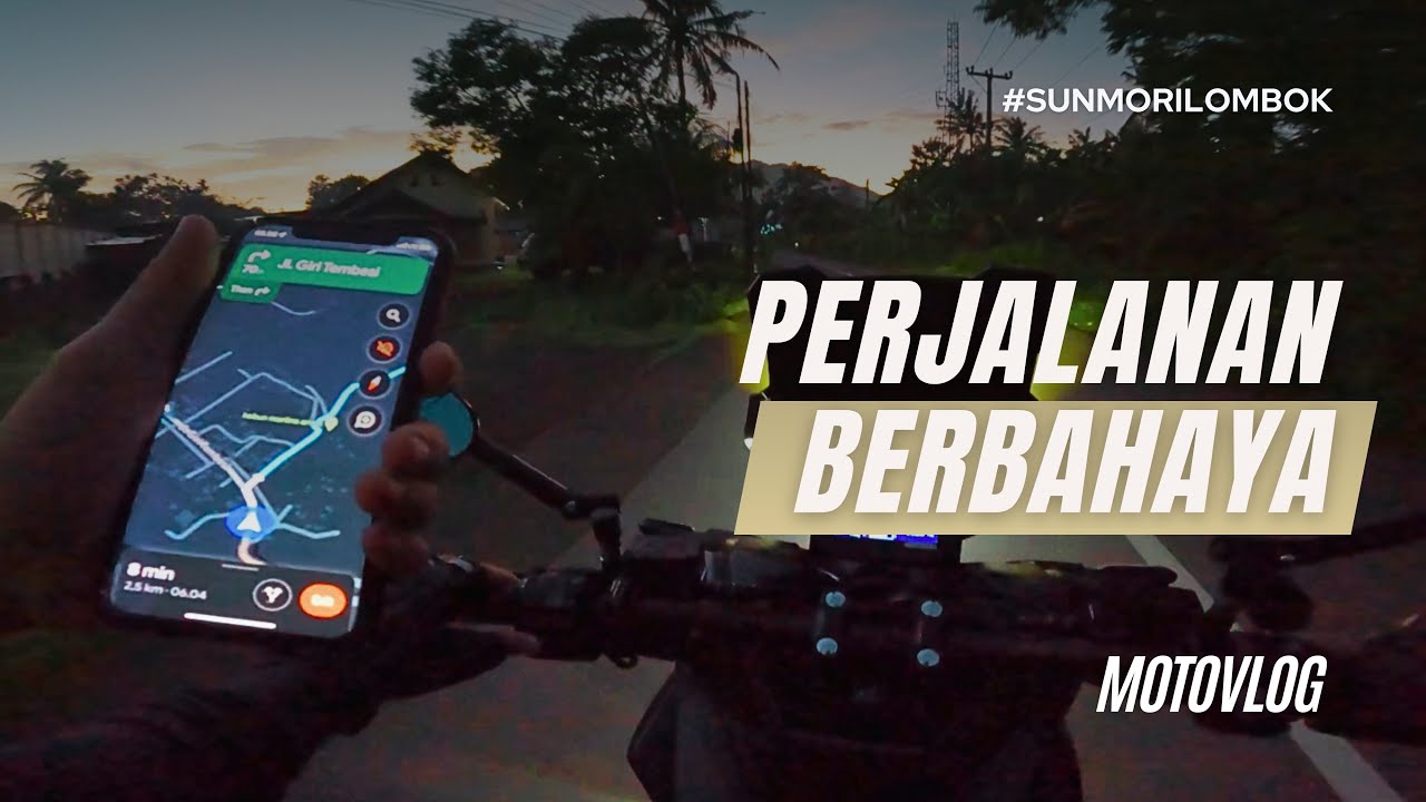 Perjalanan BERBAHAYA | bukit batu idung lombok | Motovlog - YouTube