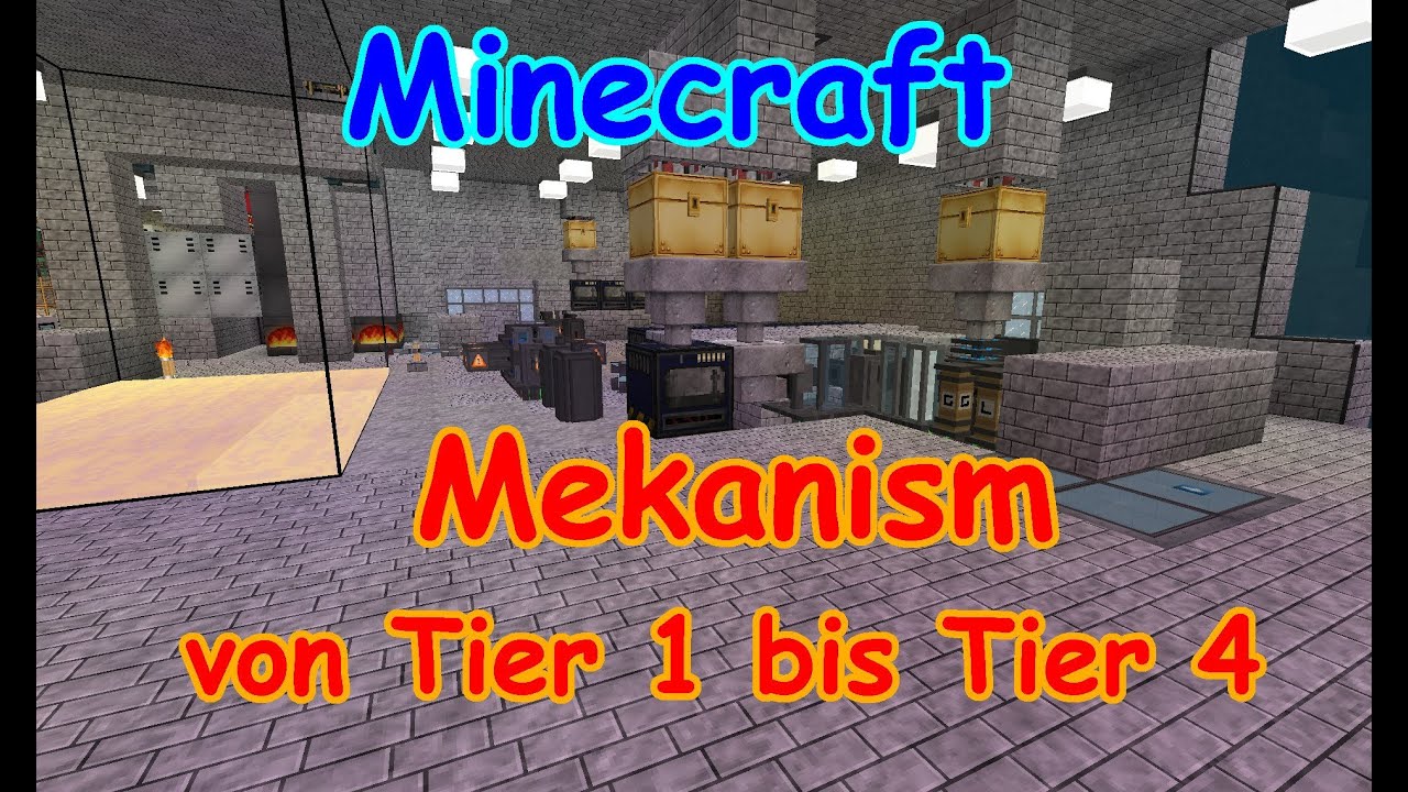 Minecraft - Mekanism von Tier 1 bis Tier 4 - YouTube