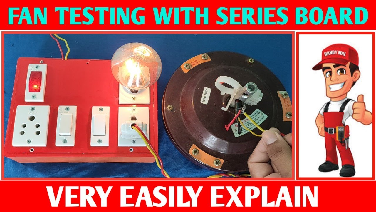 CEILING FAN TESTING WITH SERIES BULB! 3 WIRE FAN TESTING - YouTube