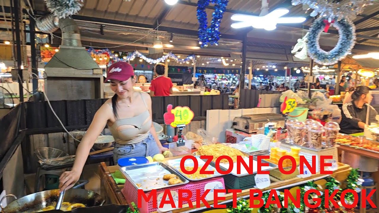 Ozone One Market 🍢 Best Street Food @Don Mueang, Bangkok | Thai Night ...