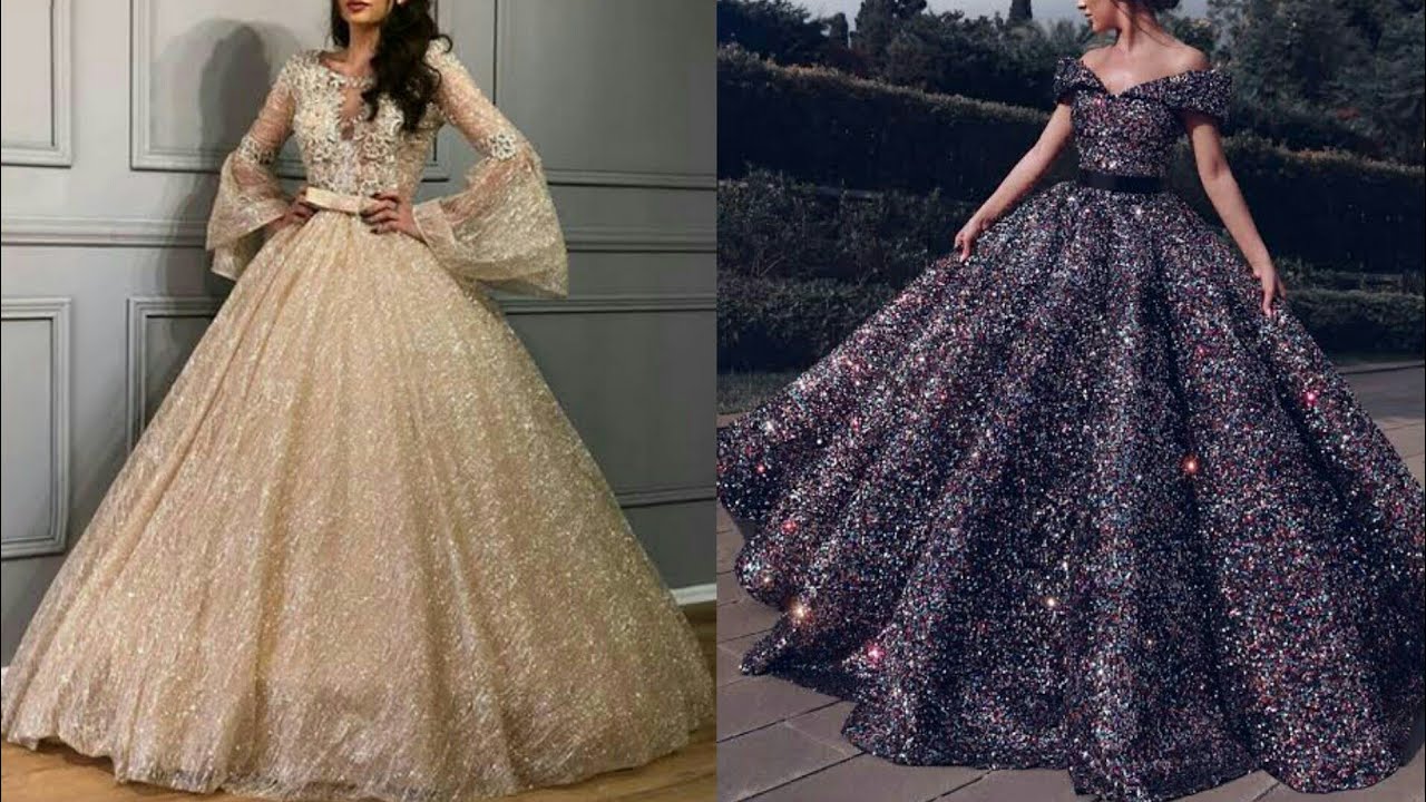 Beautiful & Trendy Party Wear Siquence Gown Designs. - YouTube