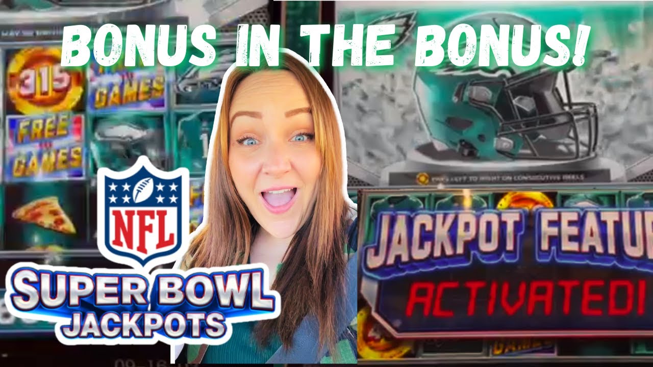 FLYING LIKE THE ~EAGLES~ ON NFL SUPERBOWL JACKPOT! #slots #reno # ...