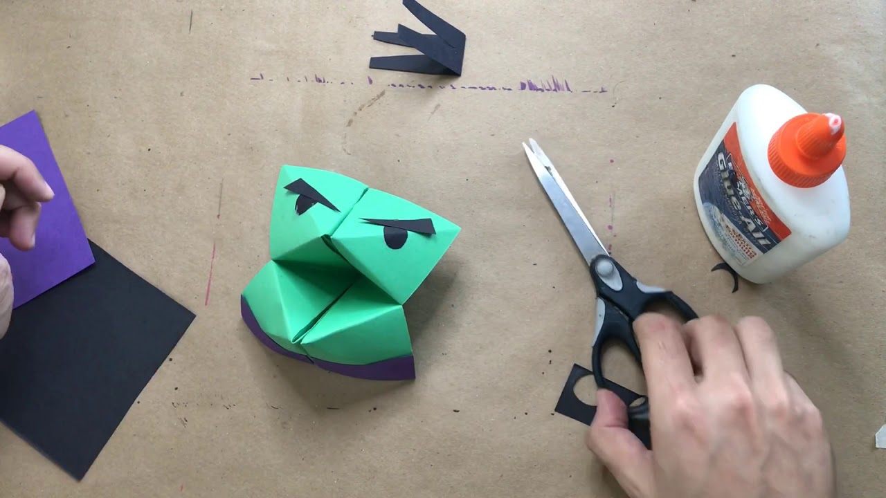 “Origami Hulk” Online Learning Art Class Activity! April 16, 2020 ...