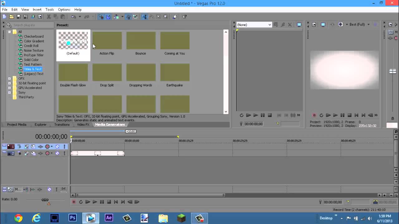 2013 |typing effect| sony vegas pro 12 |EASY| - YouTube