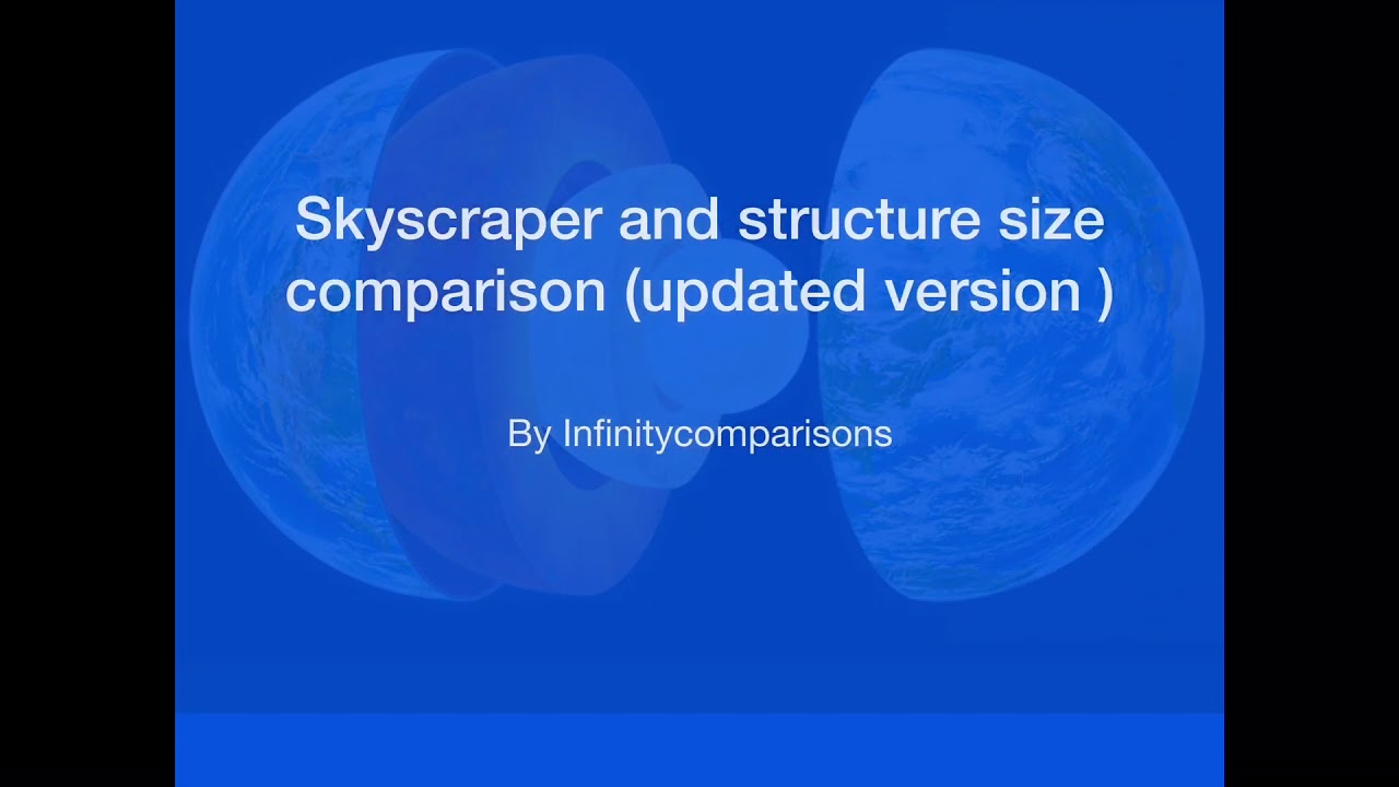 Skyscrapers and structures size comparison (updated version) - YouTube