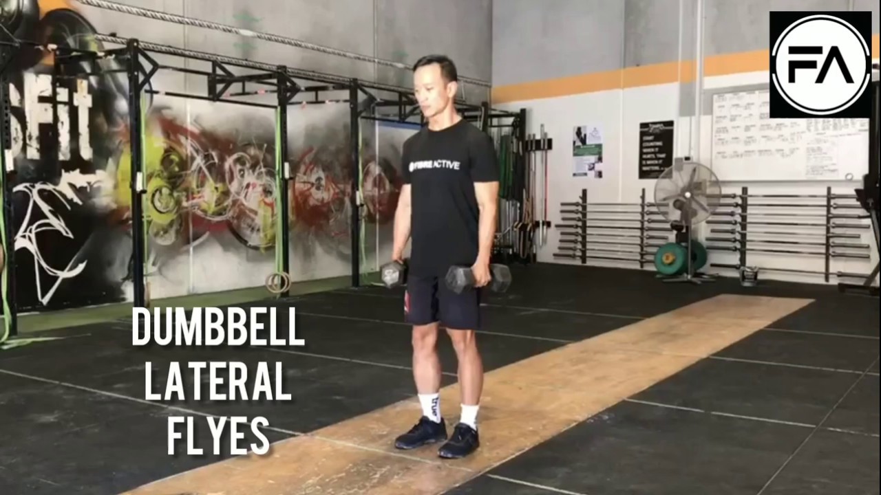Exercise Library: Dumbbell Lateral Flyes - YouTube
