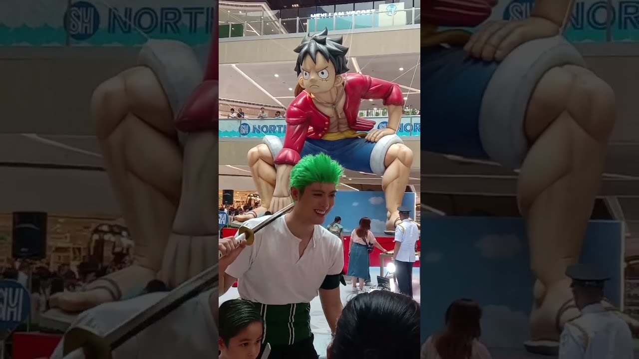 sm north edsa one piece amazing giant luffy vlog director by ANGELO ...