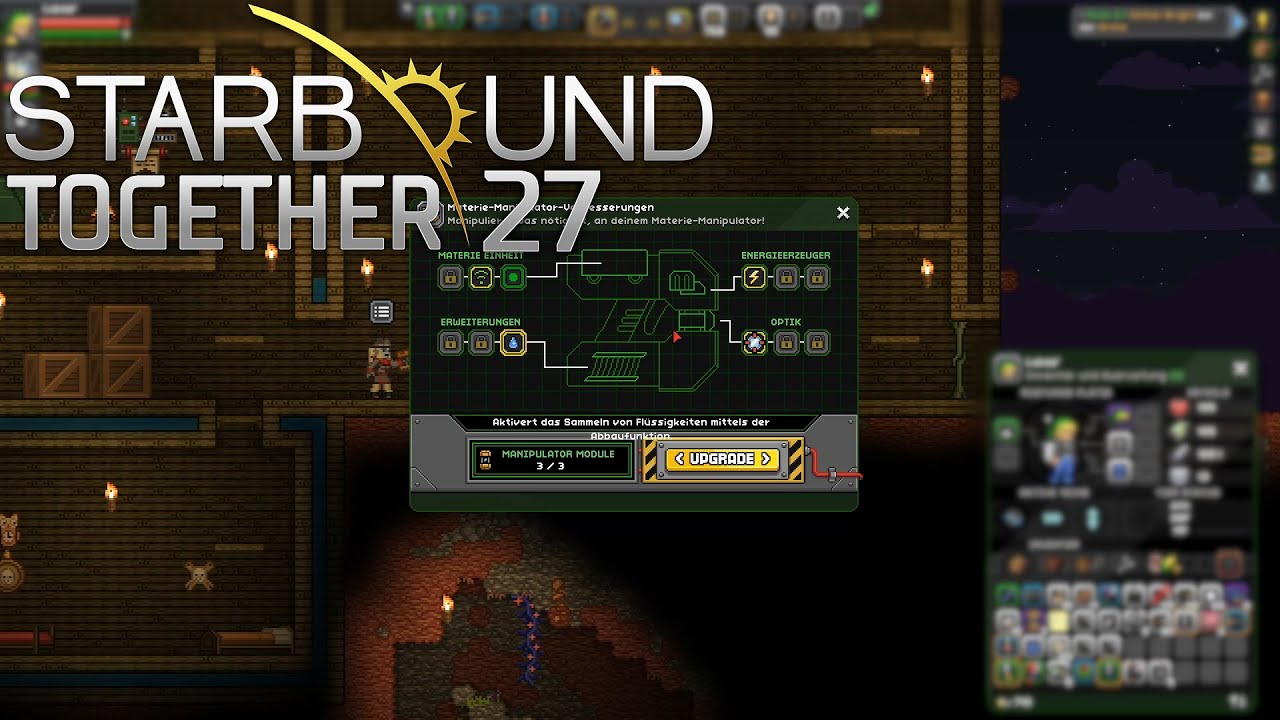 Manipulator-Module und Upgrades 🛰️ Let's Play Together Starbound #27 ...