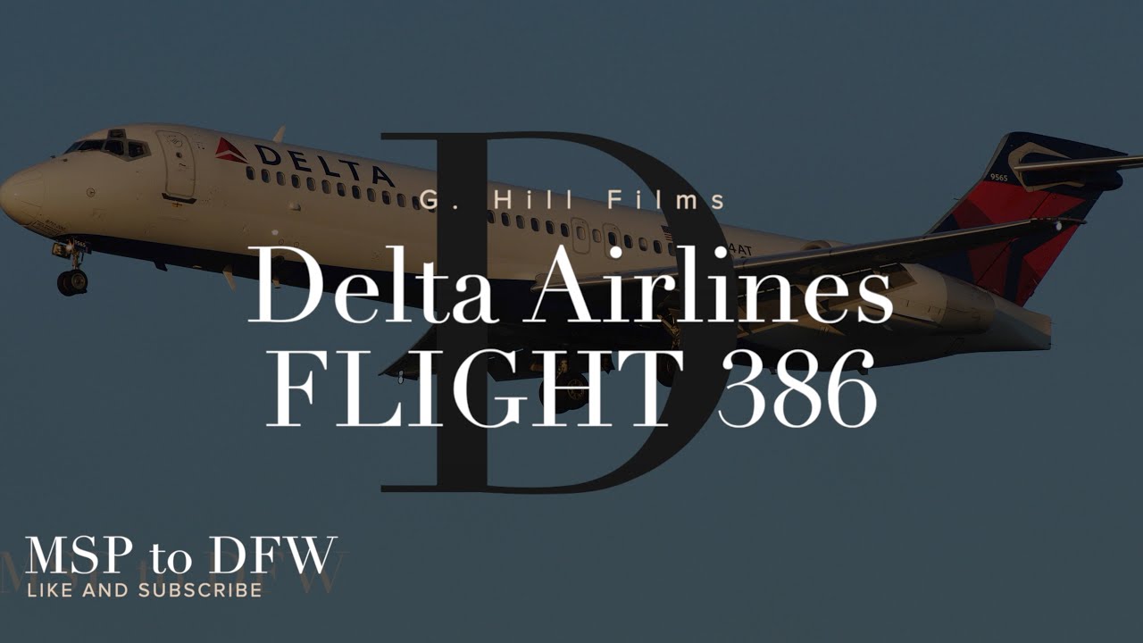 Delta Flight 386 Minneapolis St Paul to Dallas Ft Worth - YouTube