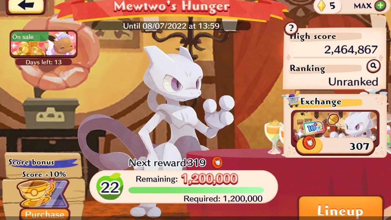 Mewtwo is visiting?! | Pokemon Cafe Remix ONE MINUTE COOKING - YouTube