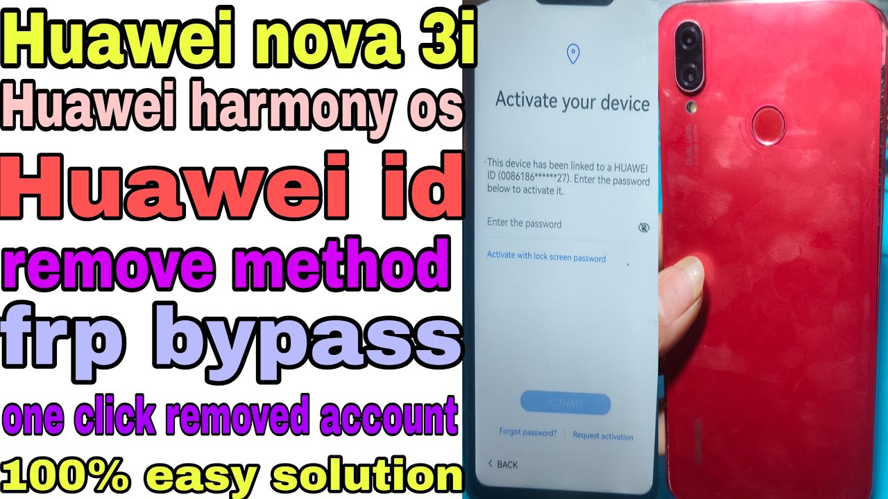 huawei nova 3i huawei id remove method || how to remove huawei id ...