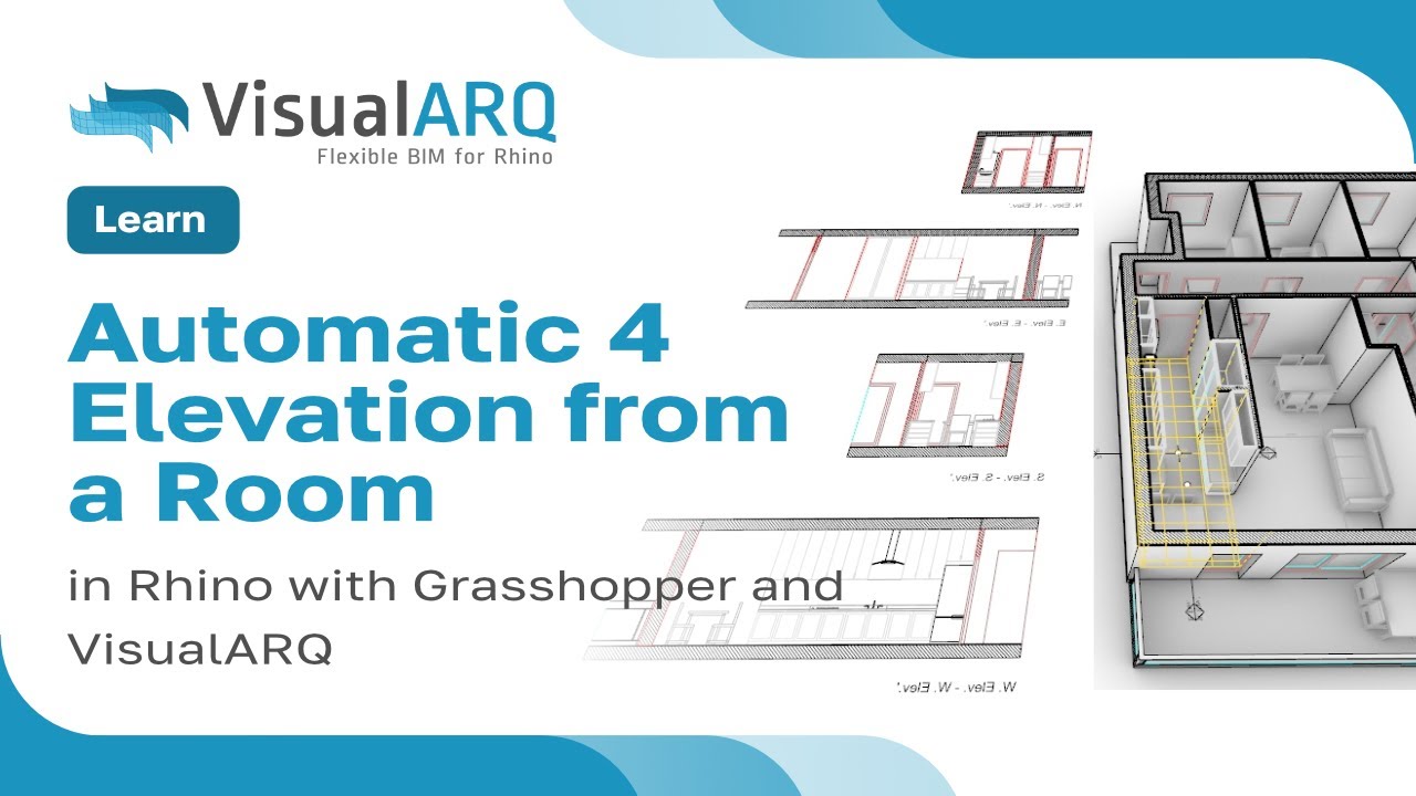 Automatic 4 Elevations from a room - YouTube