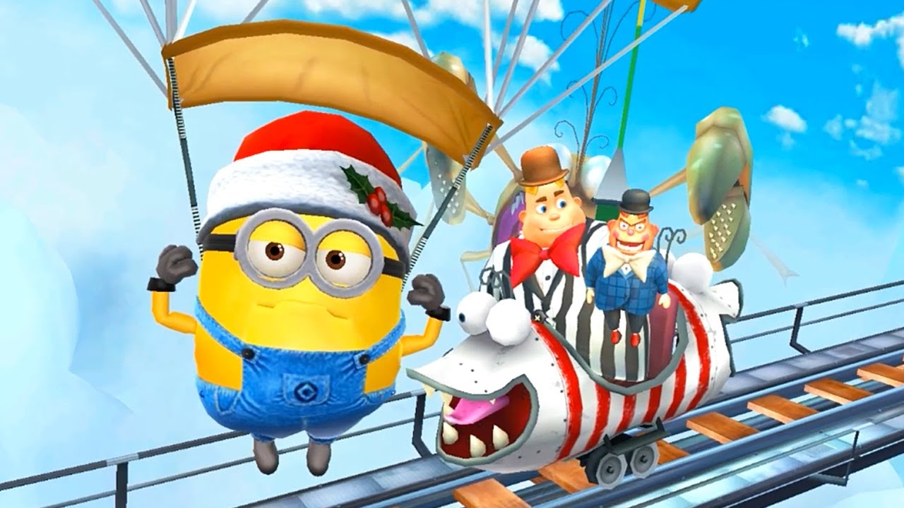 Santa Jerry Minion Vs Villaintriloquist ! Despicable me minion rush ...