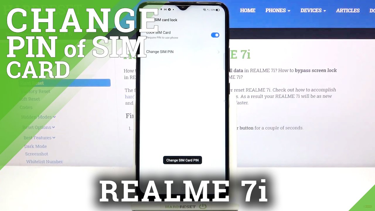 How to Change SIM PIN in REALME 7i – PIN Protection - YouTube