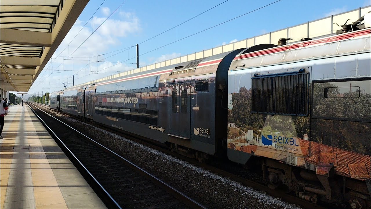 Comboios da Fertagus na estação de Foros de amora 13/3/2023 - YouTube