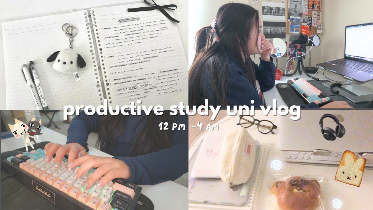 productive uni study vlog ᯓ : internship work, language learning, study ...