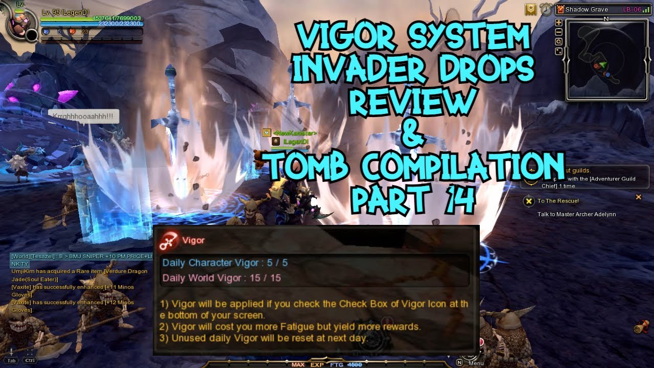 Dragon Nest SEA - Vigor System ( Invader Drops Review ) & Tomb Invader ...