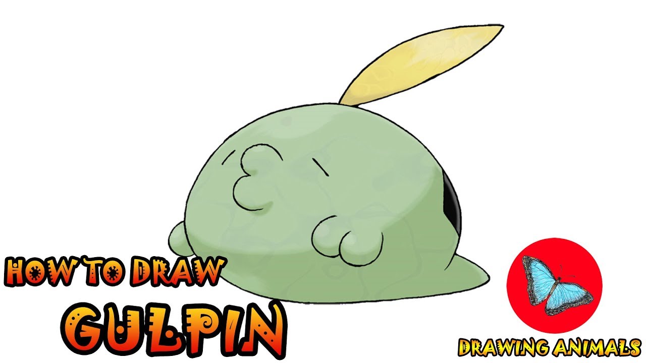 How To Draw Gulpin Pokemon | Coloring and Drawing For Kids - YouTube