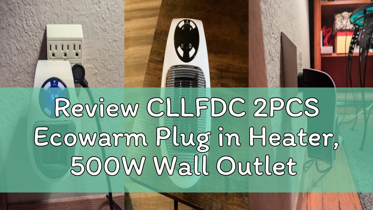 Review CLLFDC 2PCS Ecowarm Plug in Heater, 500W Wall Outlet Electric ...