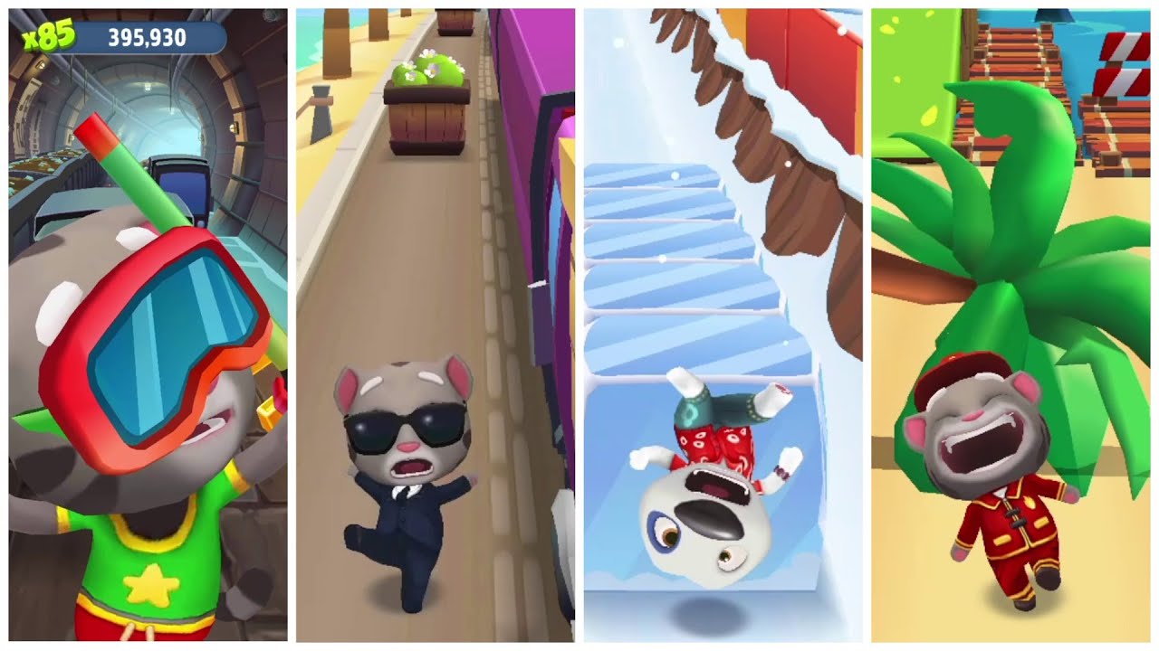 Talking Tom Gold Run - All Best Funny Fails - YouTube