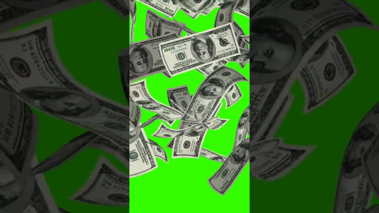 Falling money green screen no copyright #greenscreen #nocopyrigth - YouTube