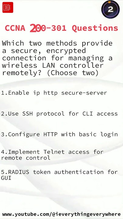 CCNA 200 301 Questions // Question 034 // #ccna200301 #ccna #ccnaexam #ccna_questions - YouTube
