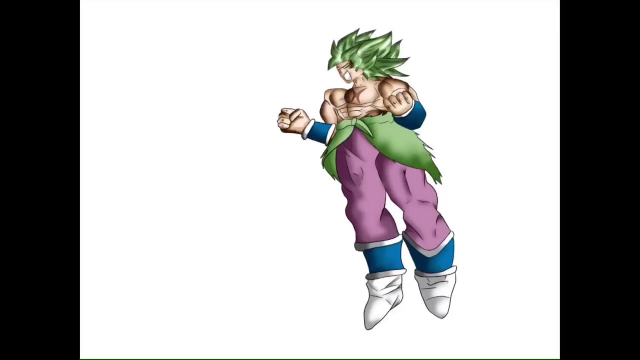 Drawing Broly from Dragon Ball Super in Procreate - YouTube