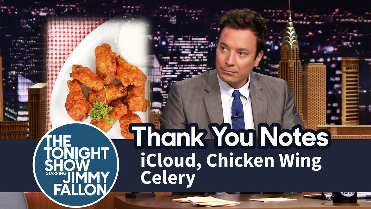 Thank You Notes: iCloud, Chicken Wing Celery - YouTube