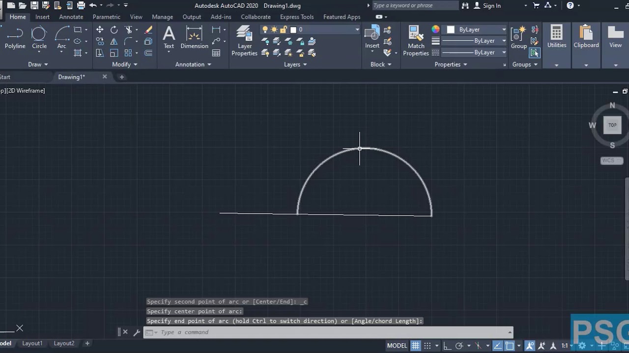 6 CAD BY PSG AutoCAD 2020 Arc Command YouTube 6-cad-by-psg-autocad-2020-arc-command-youtube