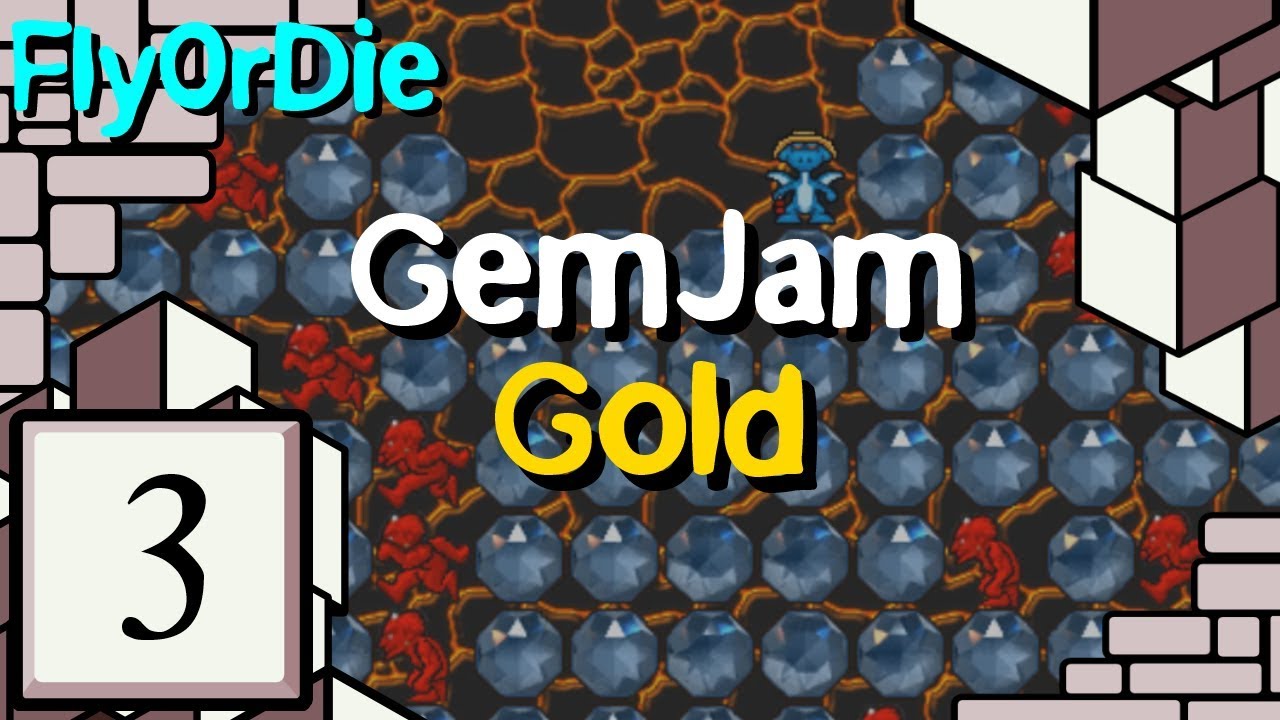 FlyOrDie's GemJam Gold - 3: THE BEST LEVEL IN THE GAME?! - YouTube