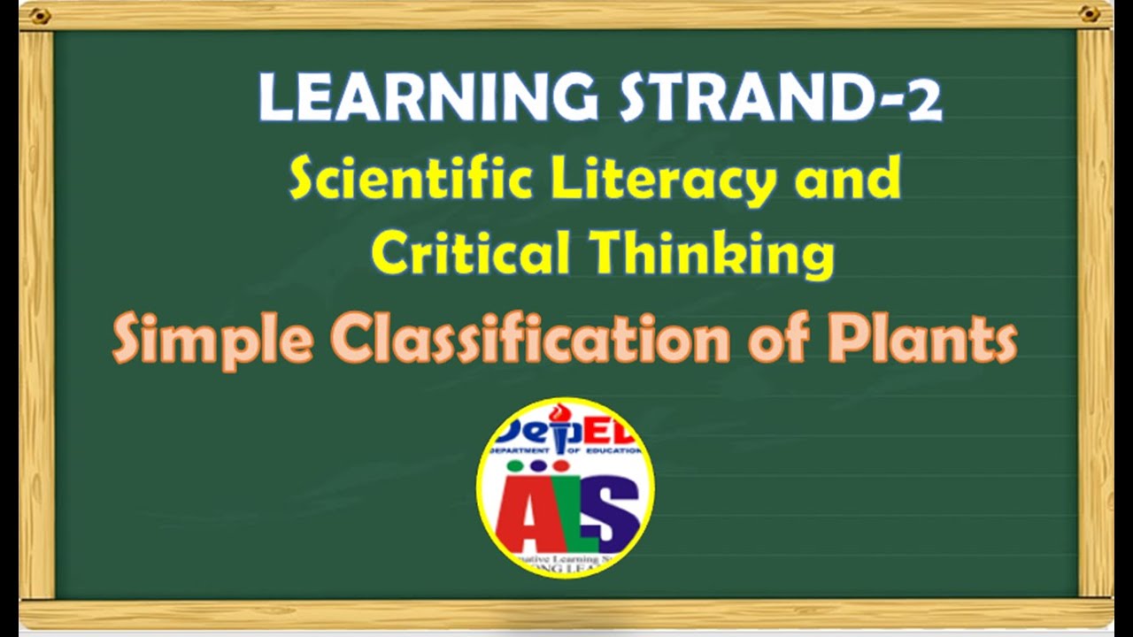 LEARNING STRAND -2 SIMPLE CLASSIFICATION OF PLANTS - YouTube