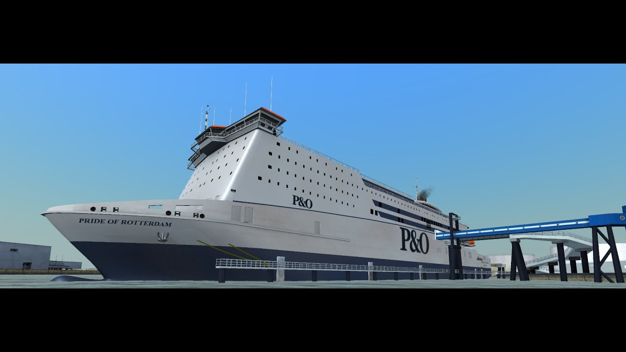 Ship Simulator Extremes, Departing from Rotterdam Ferry Terminal with ...