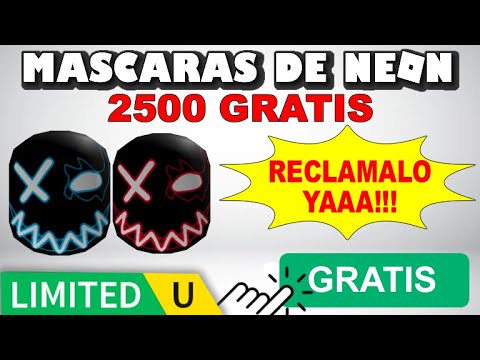 [LIMITED GRATIS] MASCARAS DE NEON EN ROBLOX - YouTube