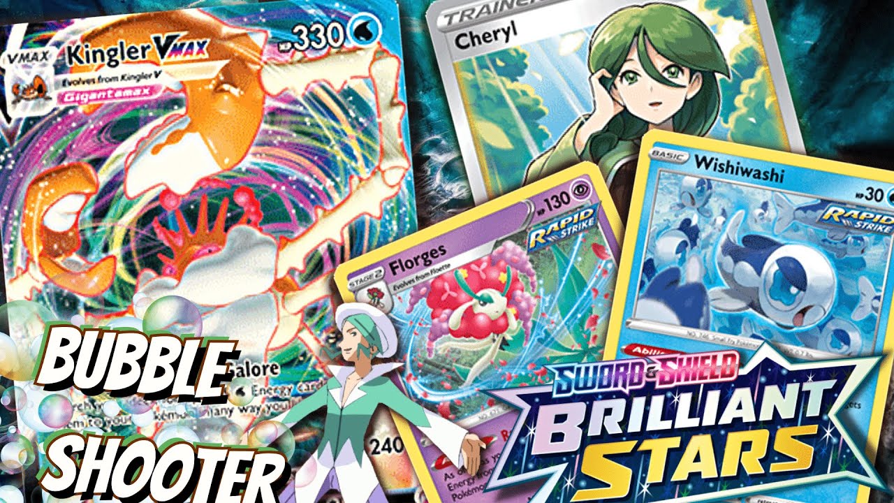 Kingler VMAX Deck Profile. 🦀🧼 W/ Wishiwashi & Florges. PTCG Online Gameplay. Brilliant Stars ...