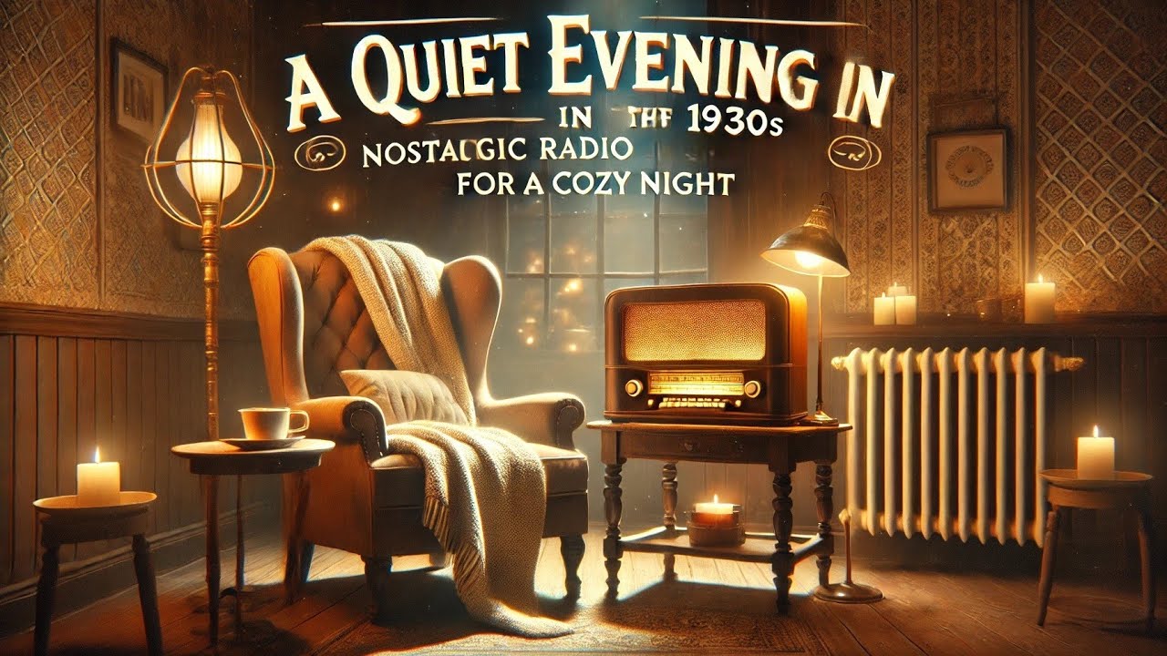 A Quiet Evening in the 1930s 📻 Nostalgic Radio Ambience for a Cozy ...