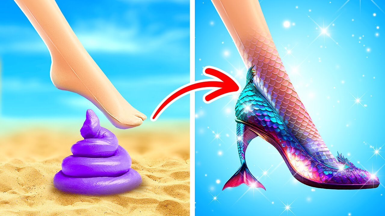 How to Become Mermaid! Rich vs Poor Transformation to Mermaid by 123 GO ...