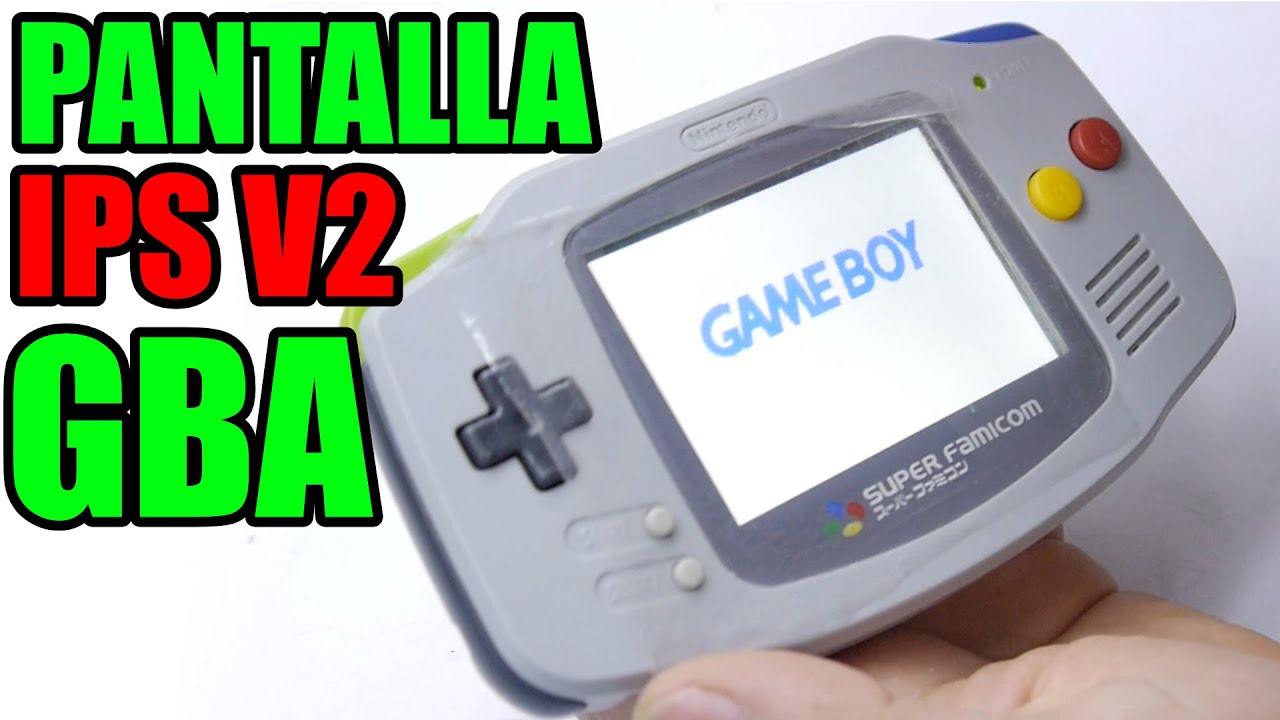 LA MEJOR pantalla GBA IPS V2 retro ILUMINADA - YouTube