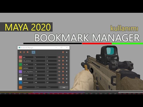 bookmark manager kullanımı / how to use bookmark manager in maya - YouTube