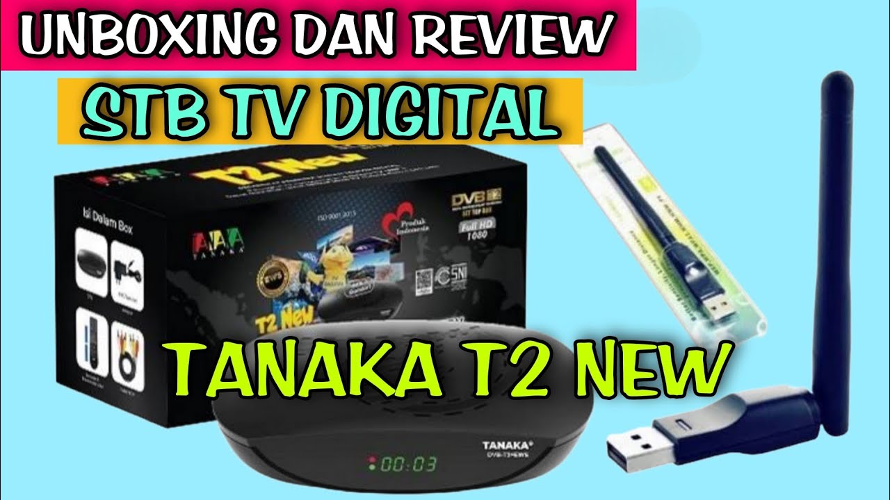 Unboxing Dan Review STB TV DIGITAL Tanaka T2 New - YouTube