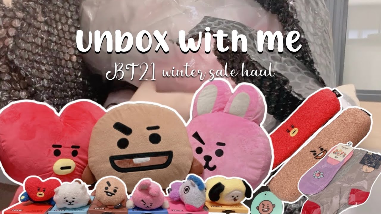 BT21 winter sale haul | unbox with me | army diary - YouTube