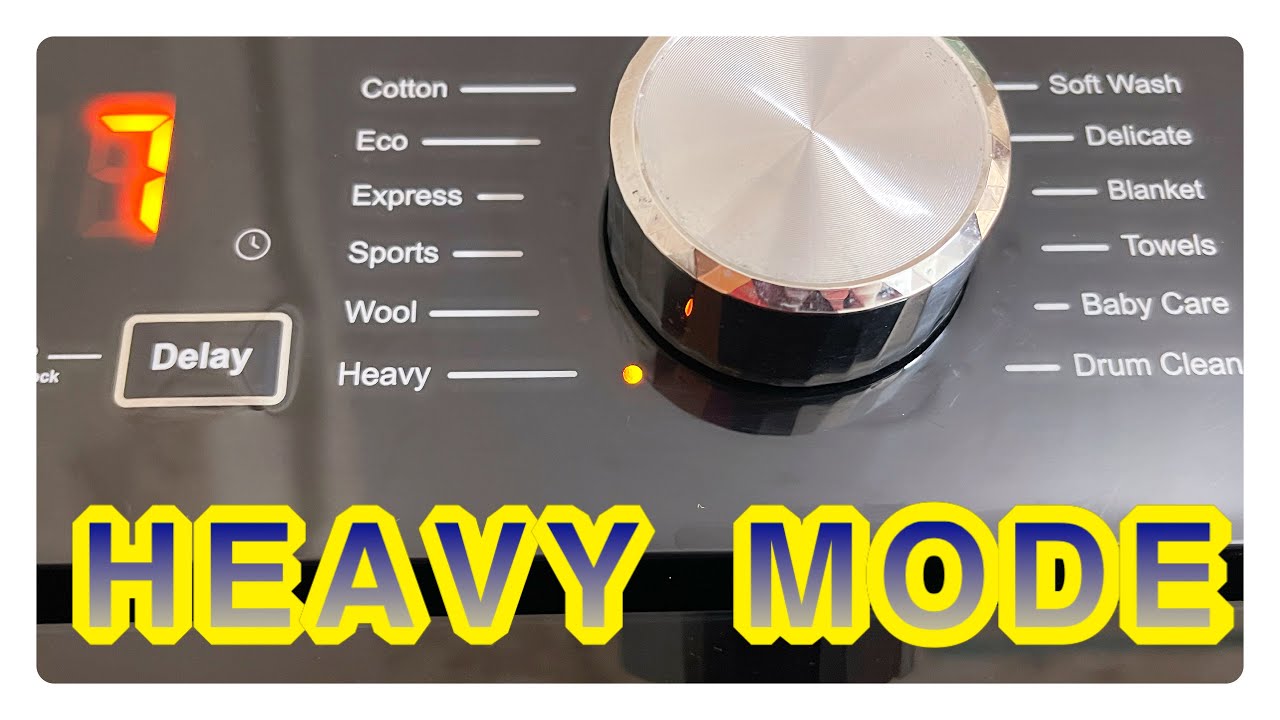 Heavy mode in fully automatic washing machine? || How heavy option ...