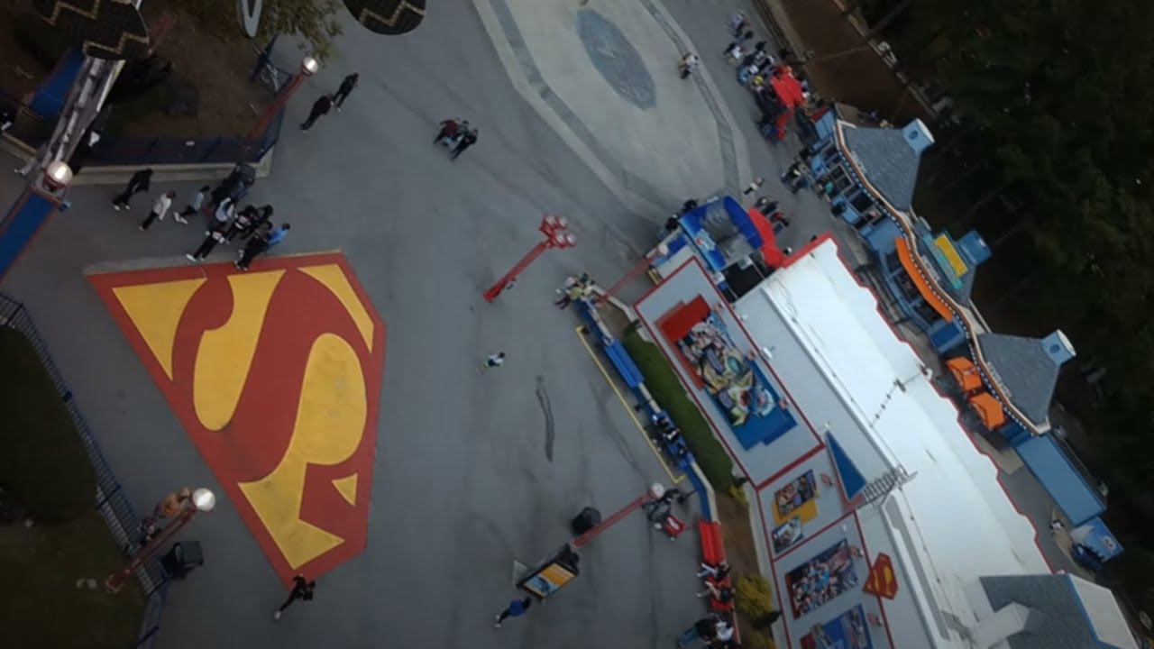 Superman Ultimate Flight - Six Flags Over Georgia (4K HD POV) - October ...