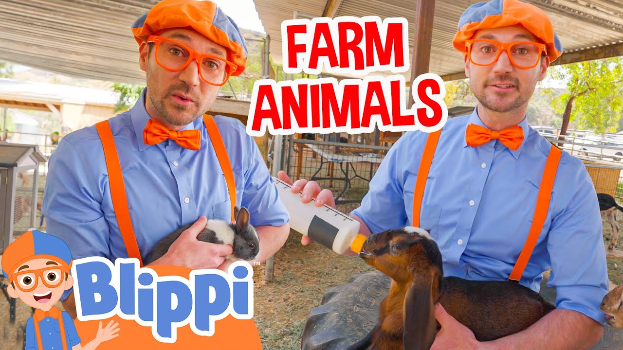 Blippi Visits The Farm Animals 🐐 Learn About Animals | Kids TV Show ...